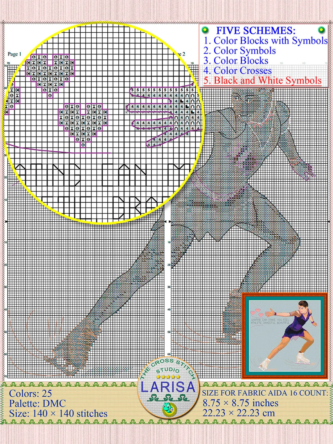 Figure Skating Cross Stitch Pattern | Figure Skater