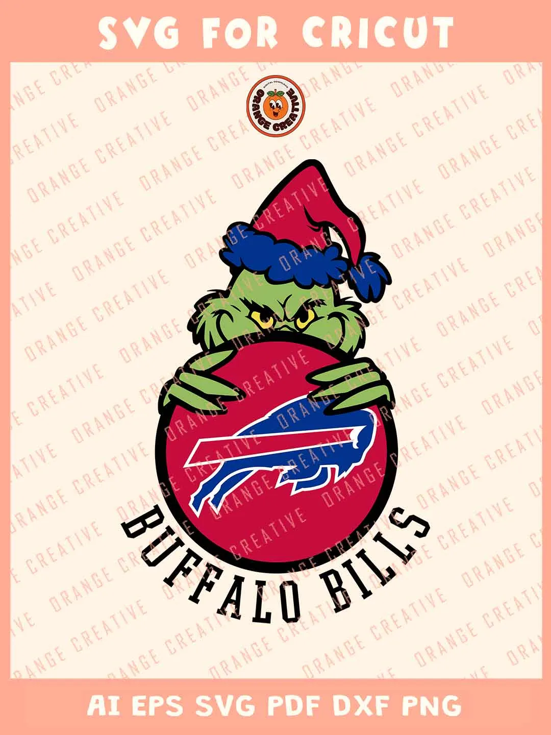 NFL Buffalo Bills Team x Grinch Holding Ornament Svg Files, Grinch Svg ...