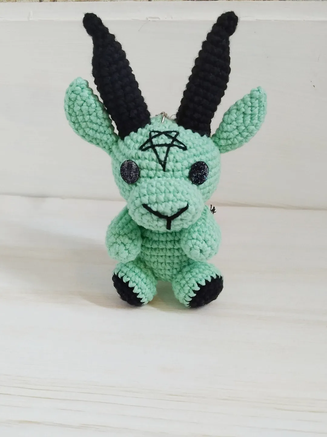 Baphomet plushie, baphomet keychain, creepy cute doll, baphomet, scary ...
