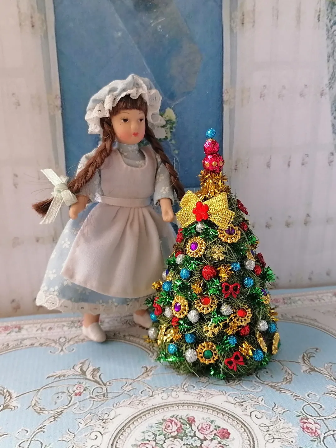 Christmas tree for the holiday. Handmade. 1:12. Christmas. Dollhouse ...