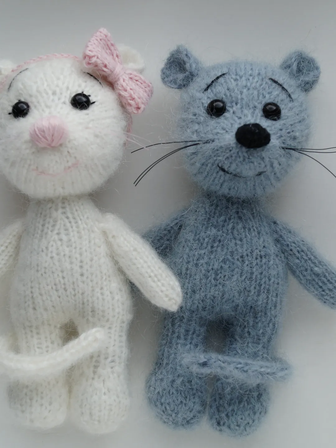 Mouse knitting pattern. Amigurumi knit tutorial. Animal. PDF and VIDEO