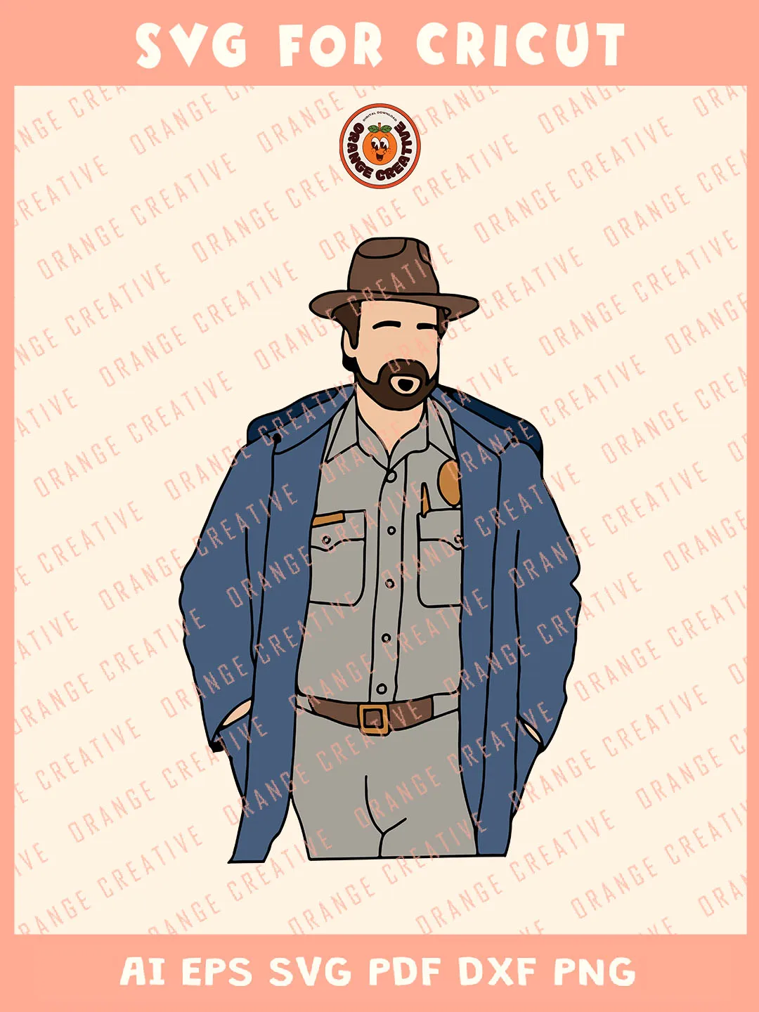 Hopper Season 4 Svg, Stranger Things Svg Cricut File, Movie Characters ...