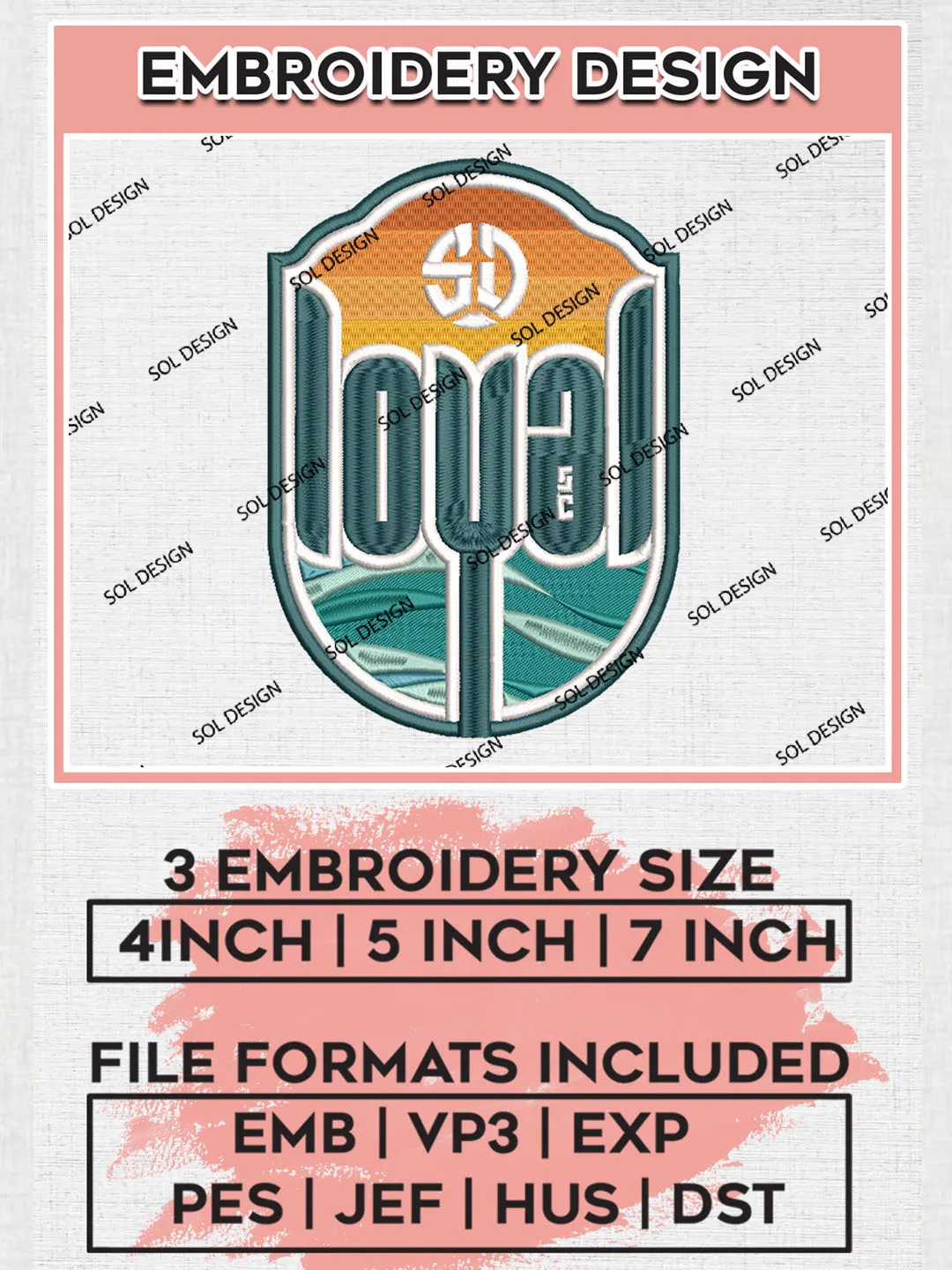 USLC San Diego Loyal Logo Embroidery Designs, USLC San Diego Loyal ...