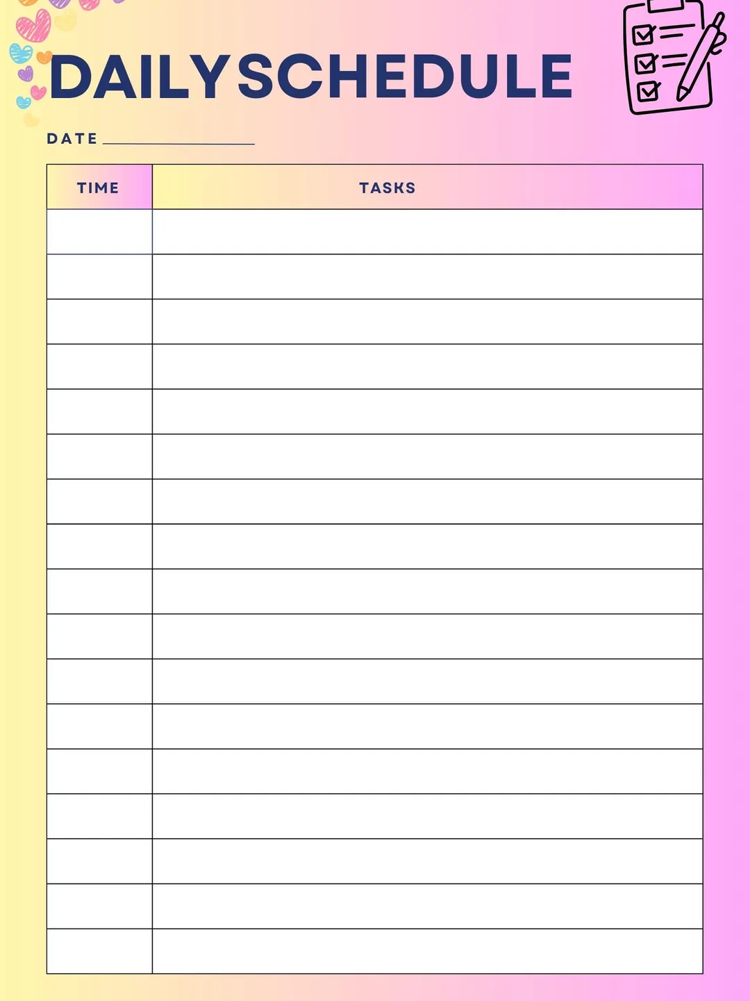 Teacher Daily Schedule Planner Printable | Pastel Classroom Lesson ...