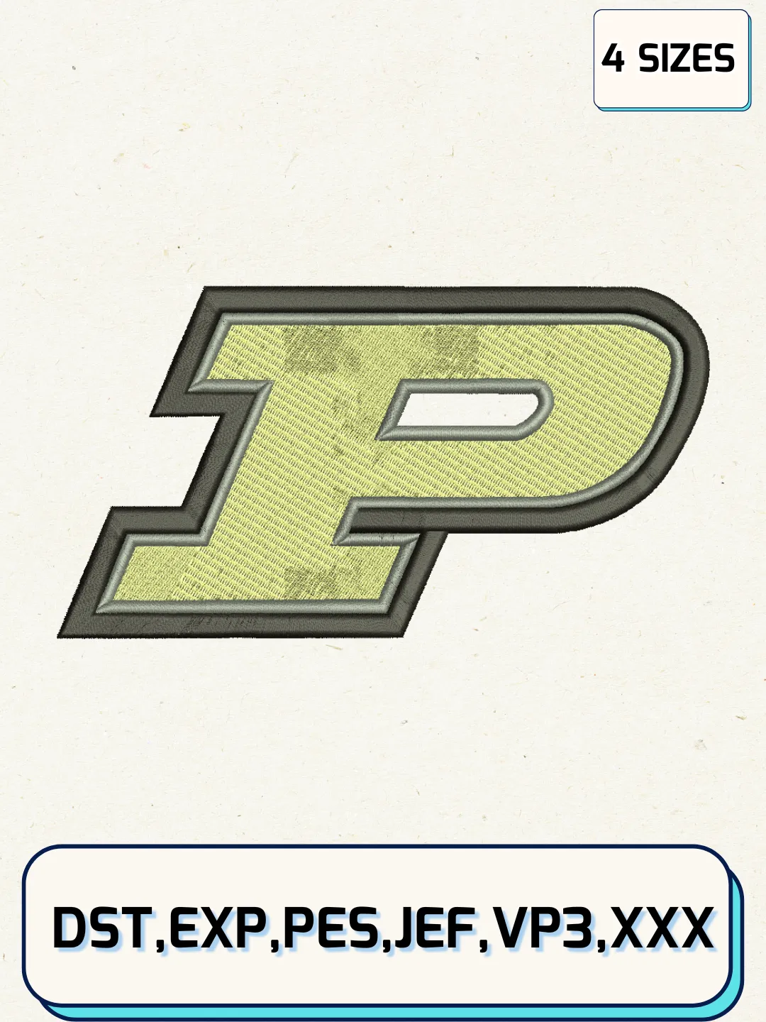 Purdue Boilermakers Logos Embroidery Design Files, NCAA Logos ...