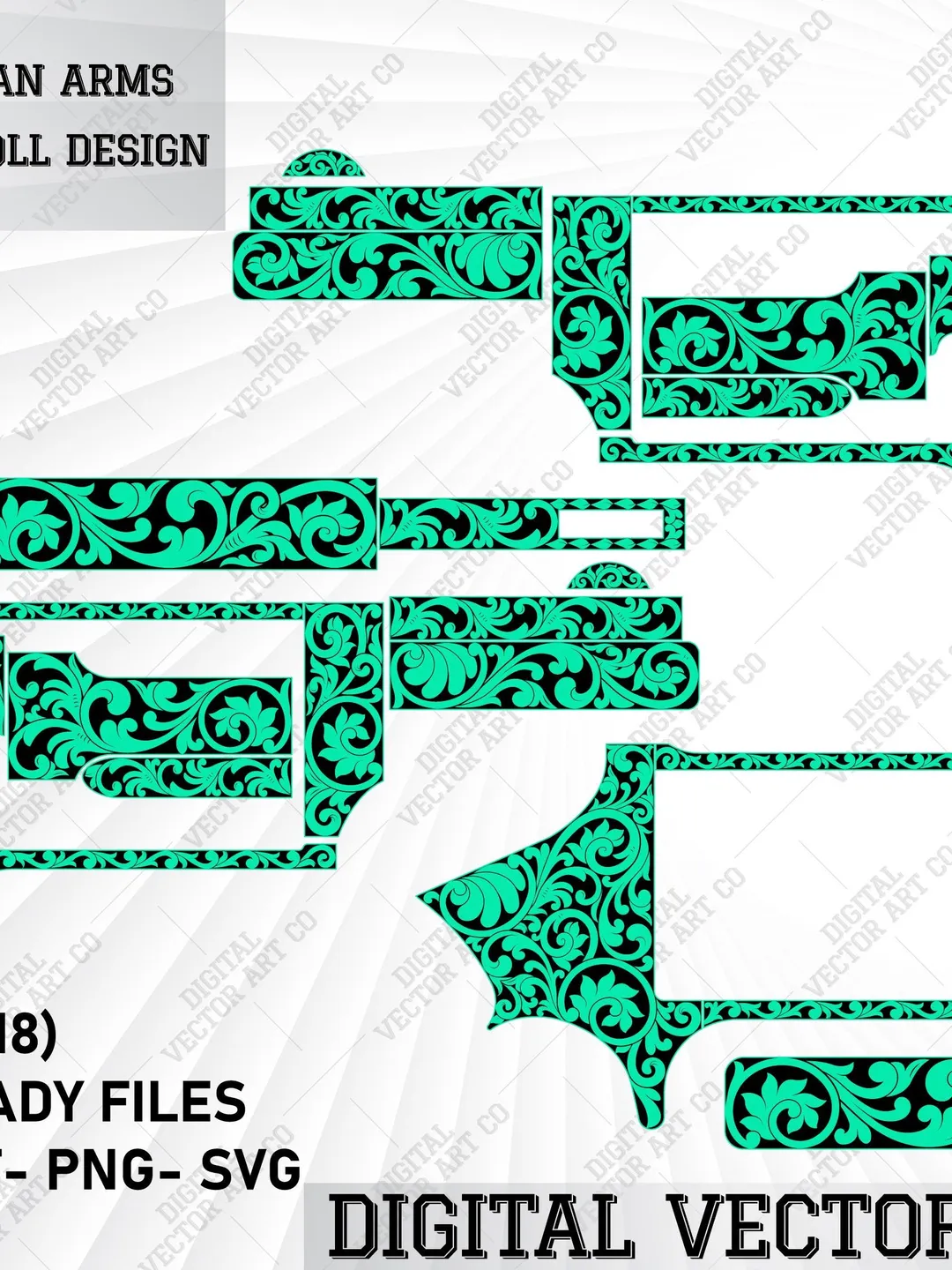 North American Arms 22 Magnum Scroll Design.laser engraving,Scrollwork ...
