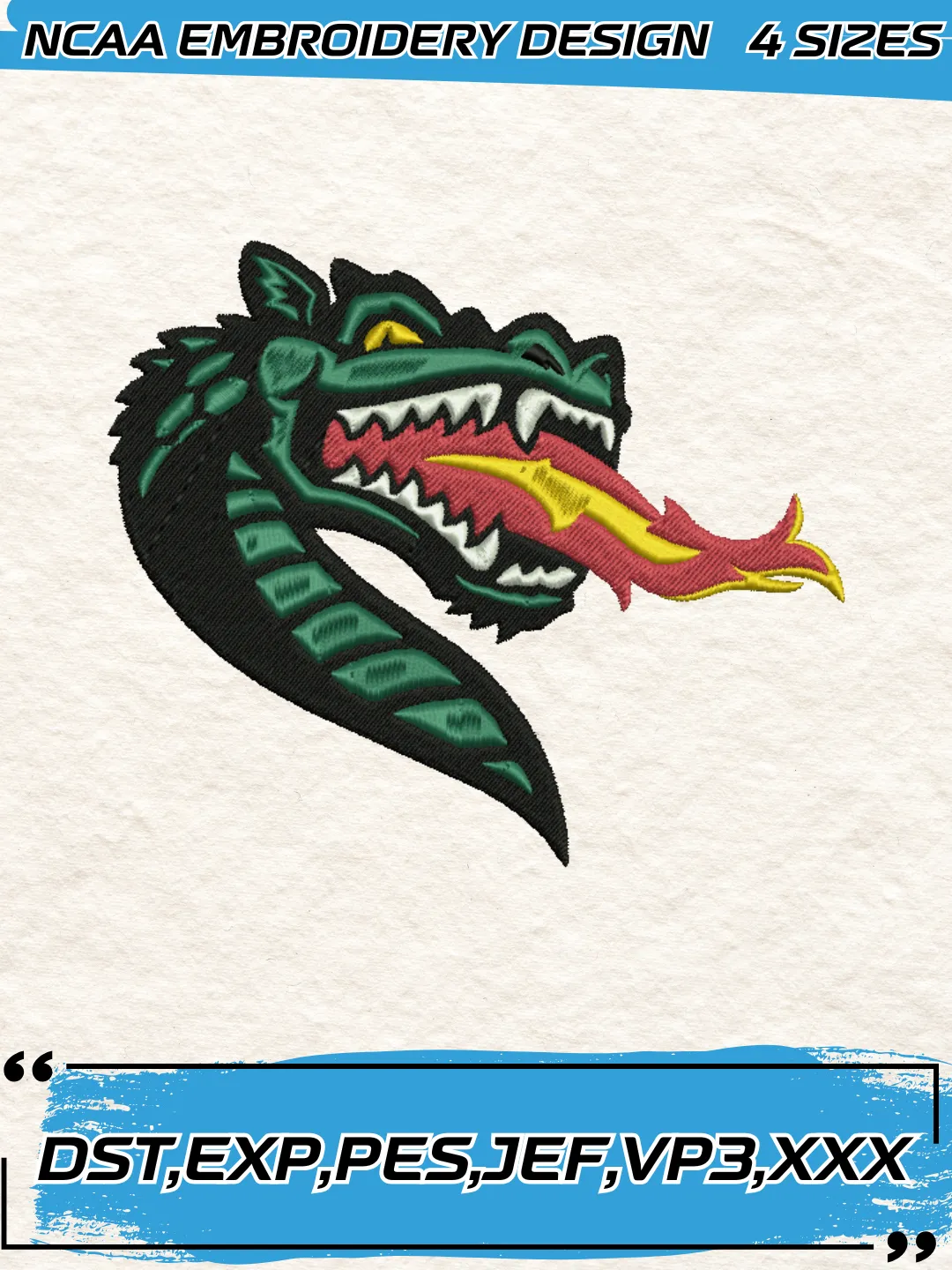 UAB Blazers Embroidery Designs,NCAA Logo Embroidery Design,Machine ...