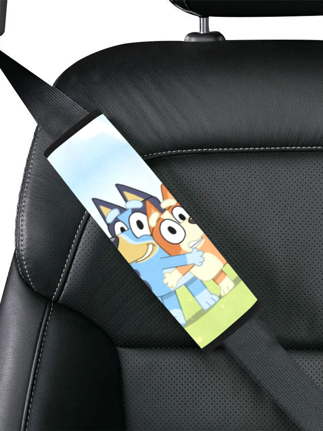 Bluey and Bingo Car Seat Belt Cover
