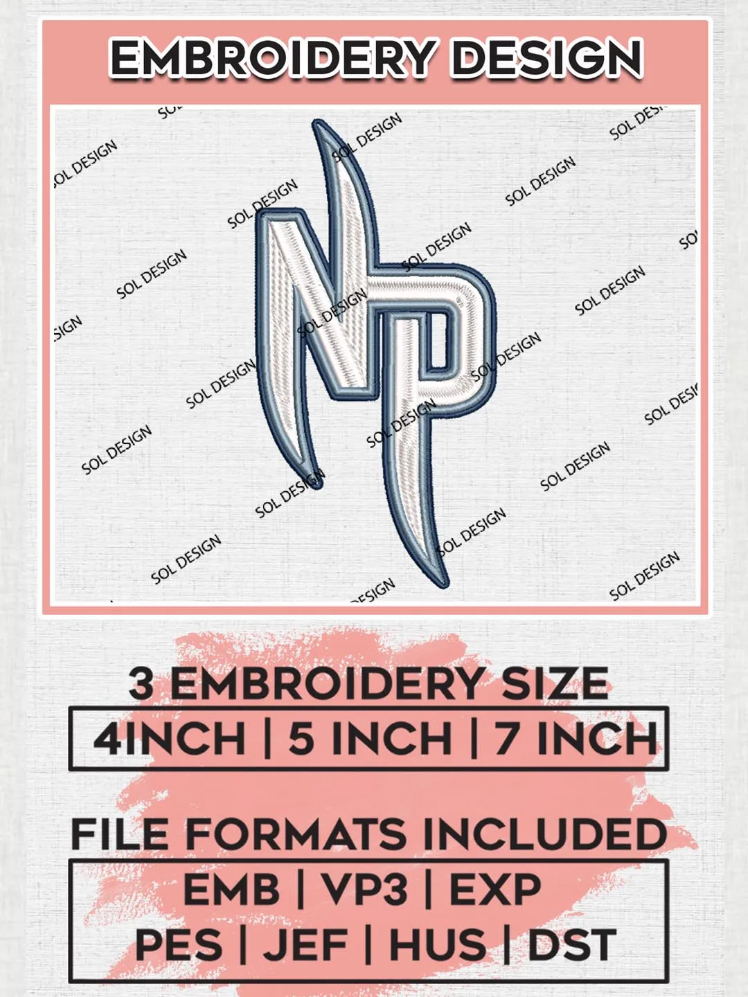 NHL Nashville Predators Word Logo Embroidery Designs, NHL Nashville ...