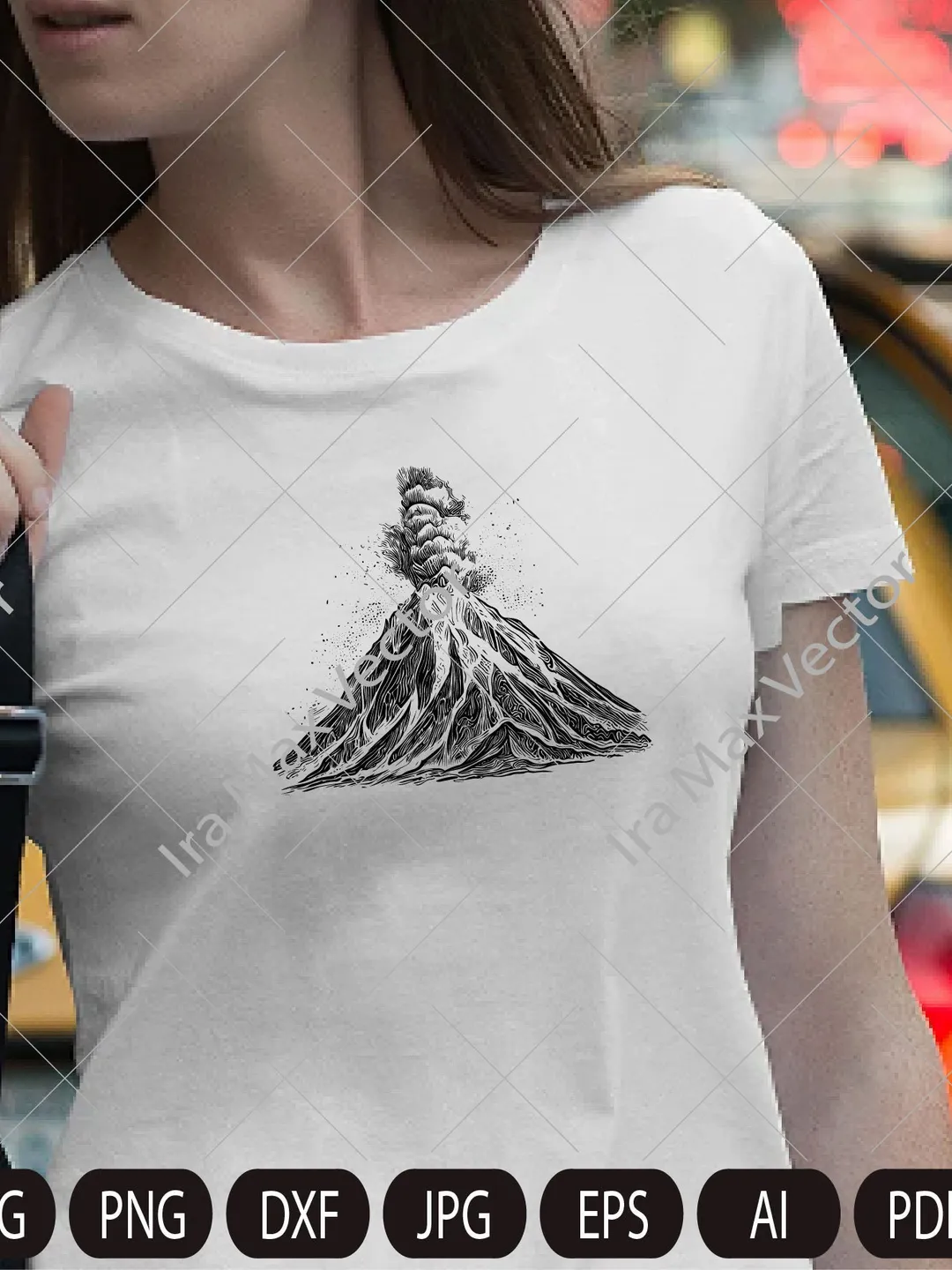 Volcano SVG, Erupting Volcano SVG, Lava SVG, Volcano Clipart, Volcano ...