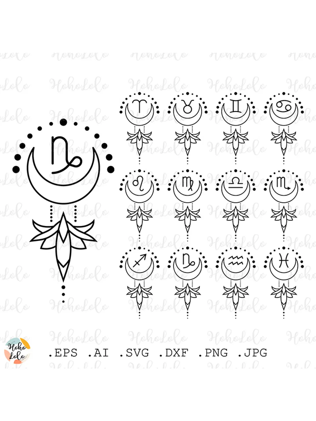 Zodiac Signs Svg, Zodiac Signs Silhouette, Zodiac Signs Cricut, Zodiac ...