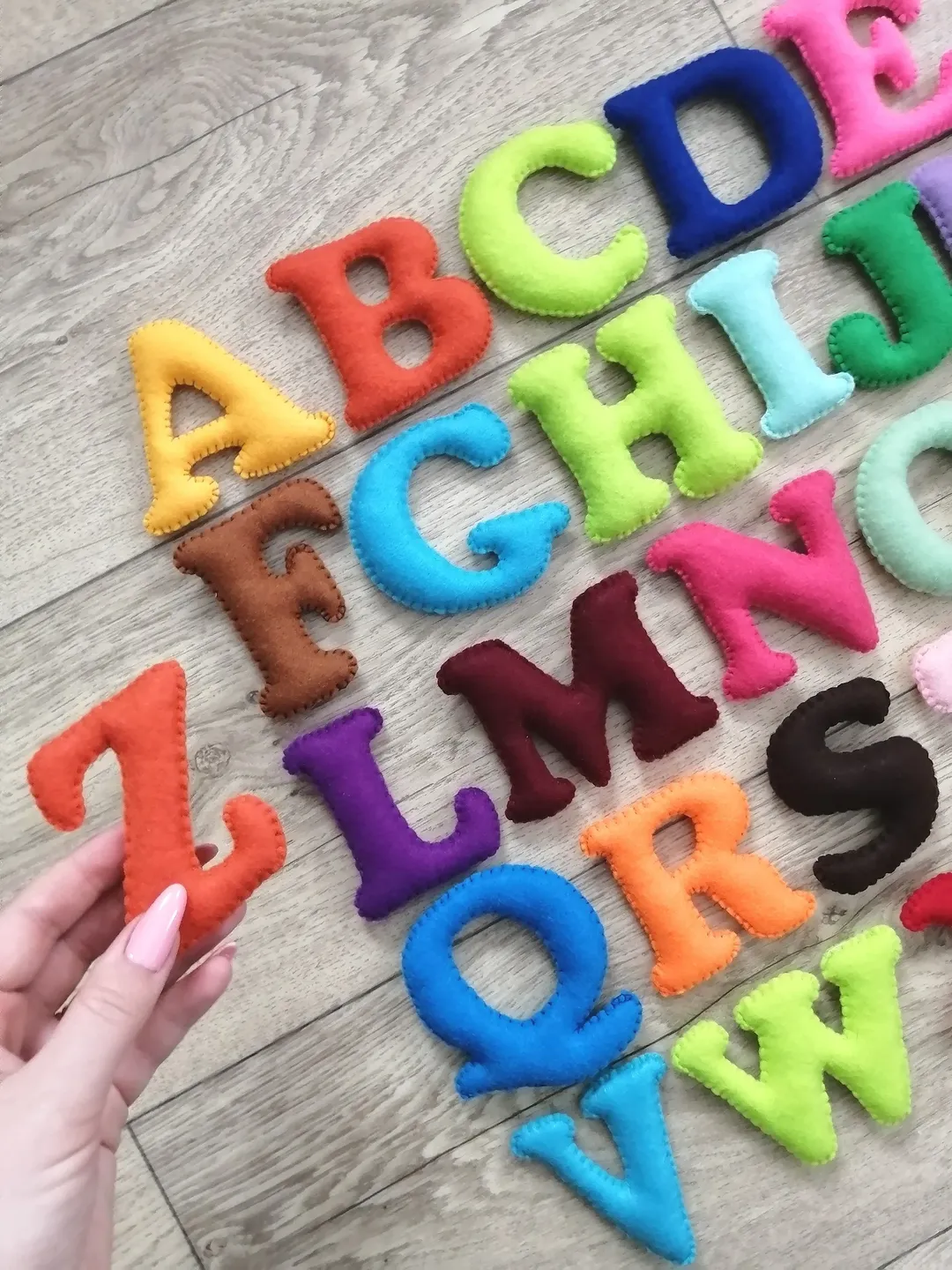 Greek ABC Soft Alphabet Educational Greek alphabet for baby handmade toys