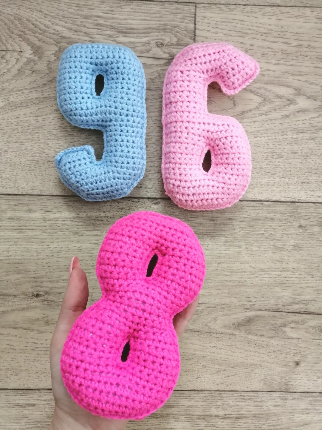 Plushie Numbers 0-9 Big Soft Numbers for Kids Learning Safe Toys Gift ...