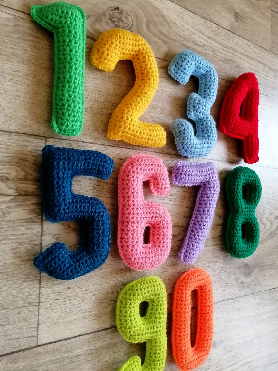 Pattern crocheted numbers Crocheted numbers easy pattern Beginners ...