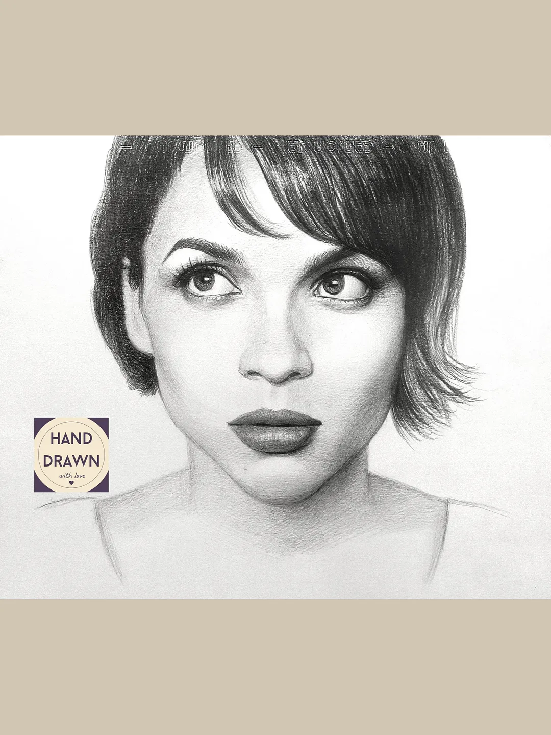 Pencil portrait on paper to order | Realistic portrait to order from a ...