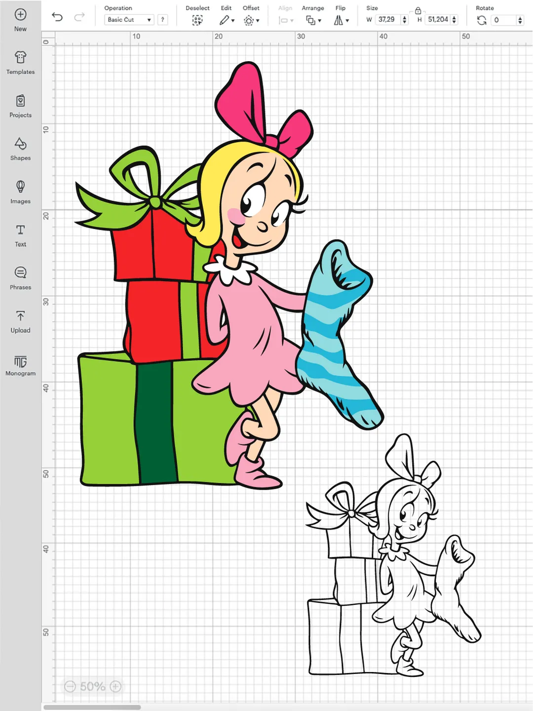 Cindy Lou Who Christmas SVG, Dr Seuss PNG Clipart Cricut