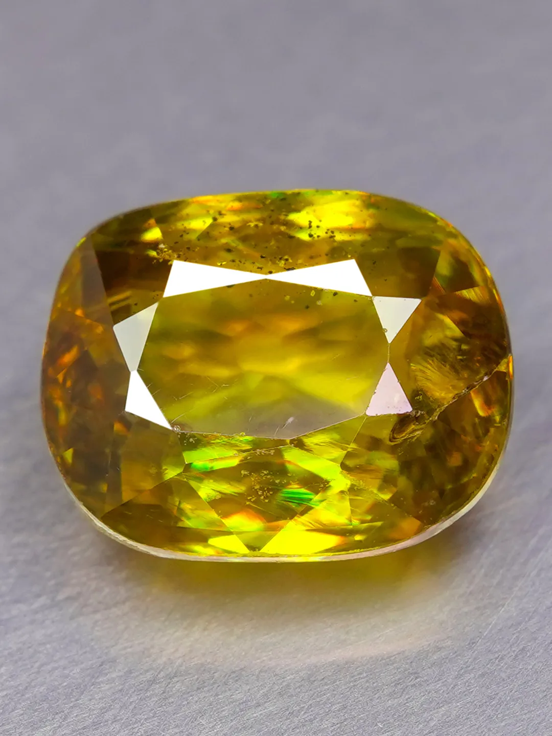 2.12 CT Unheated Greenish (Yellow) 100% Natural Sphene -Titanite From ...