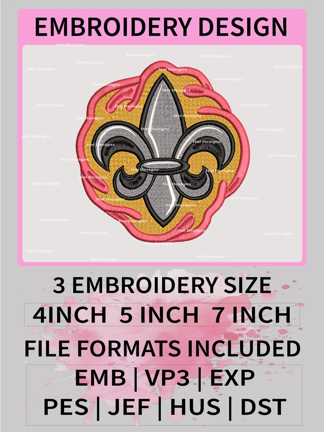 NCAA Louisiana Ragin' Cajuns Embroidery File, 3 Sizes, 6 Formats, NCAA ...