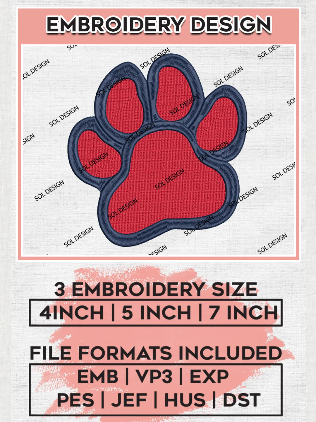 NCAA Fresno State Bulldogs Team Footprint Logo embroidery designs, NCAA ...