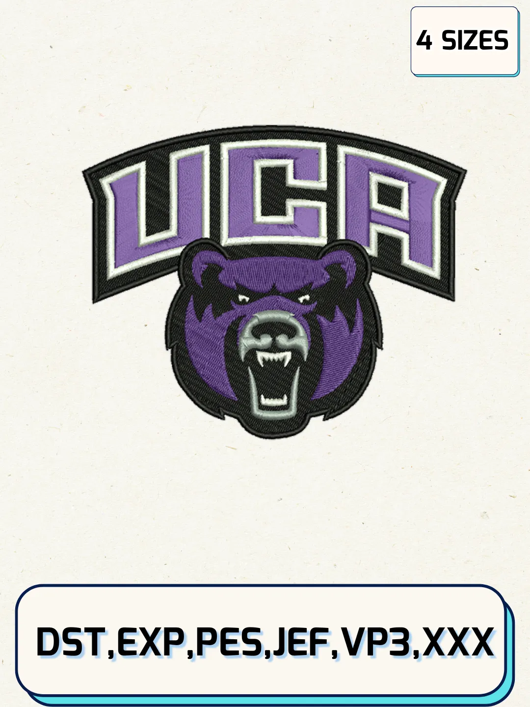 Central Arkansas Embroidery Design Files, NCAA Logos Embroidery Designs ...