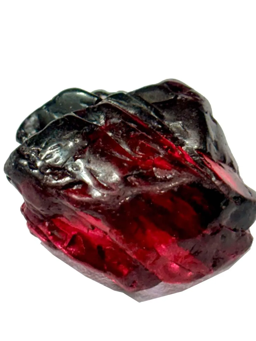 Natural 66.40 Ct Big Red Garnet Raw Stone Rough Loose Gemstone, Healing ...