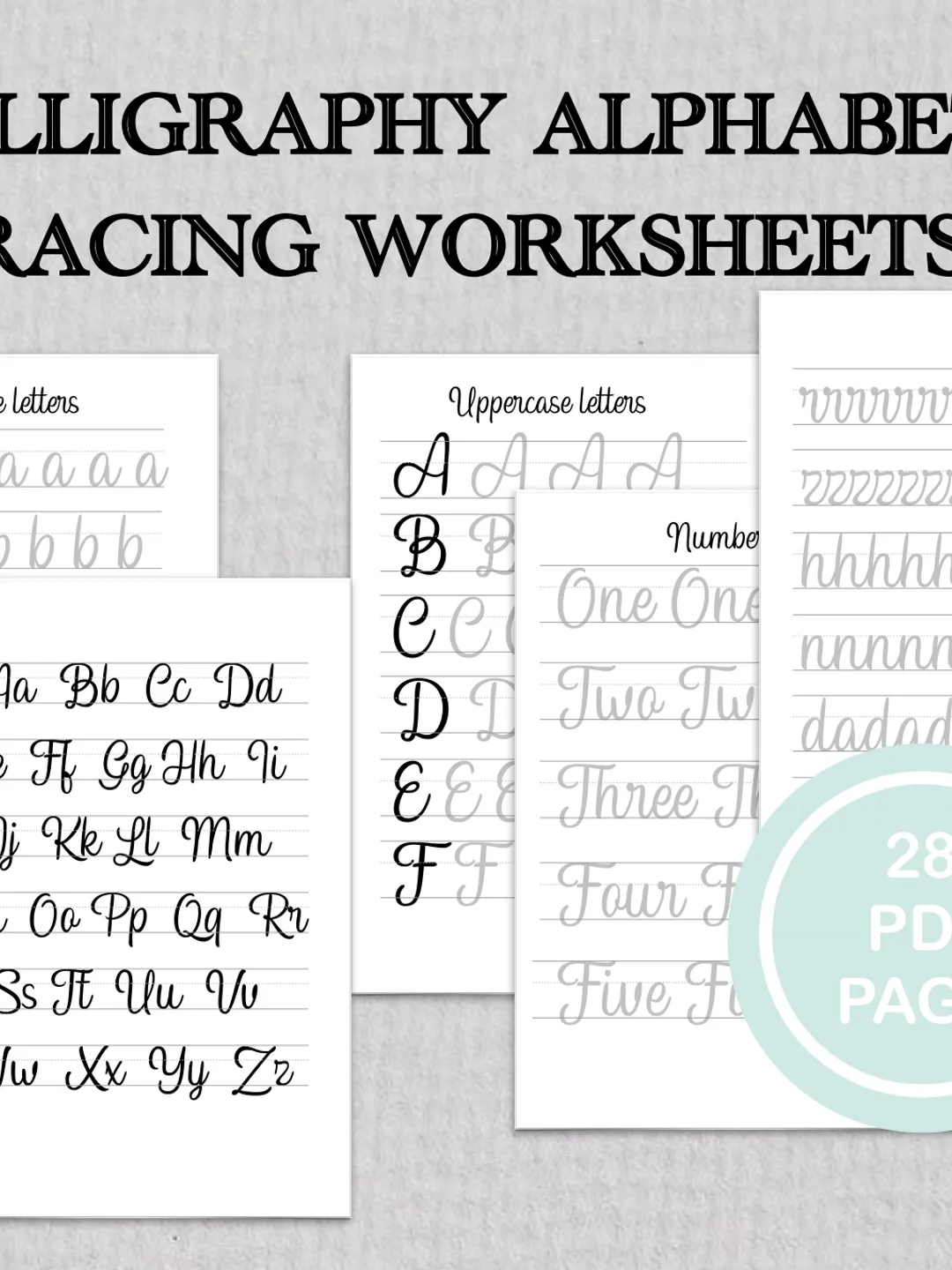 Printable Gothic Letters Worksheets • Gothic Calligraphy Practice ...