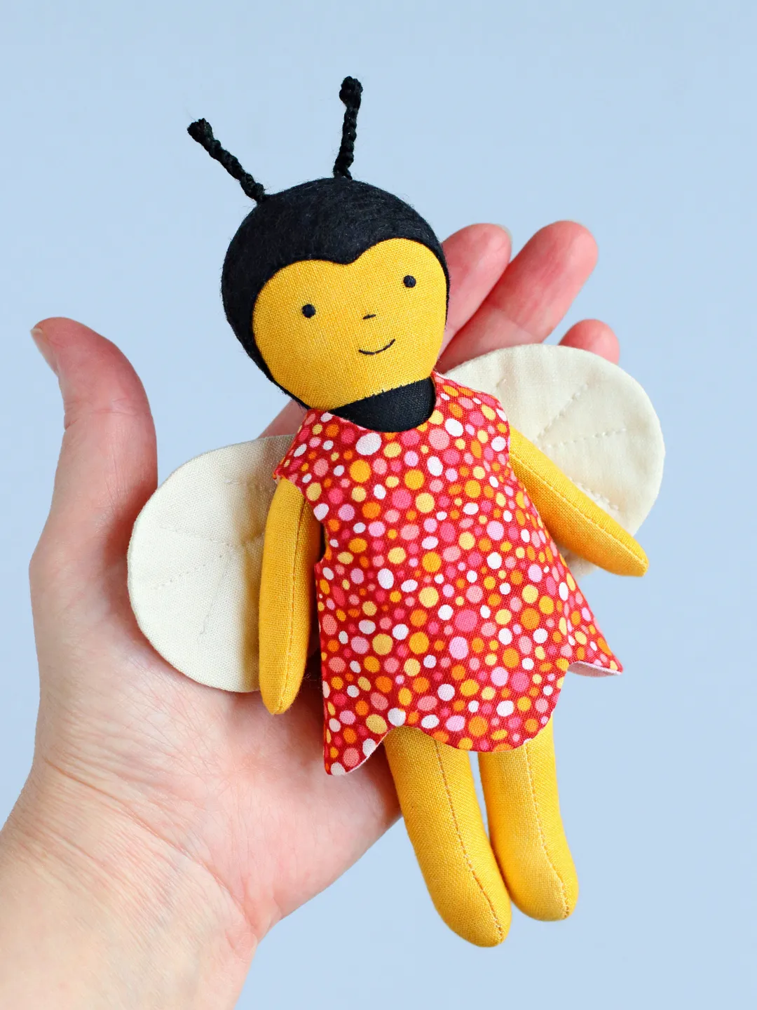 PDF Mini Bee (Bumblebee) Stuffed Animal Sewing Pattern