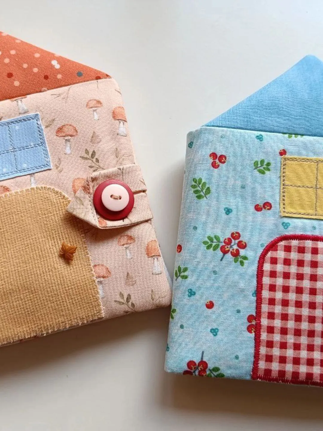 Dollhouse Sewing Pattern & Tutorial - DIY Soft Textile Small Dollhouse ...