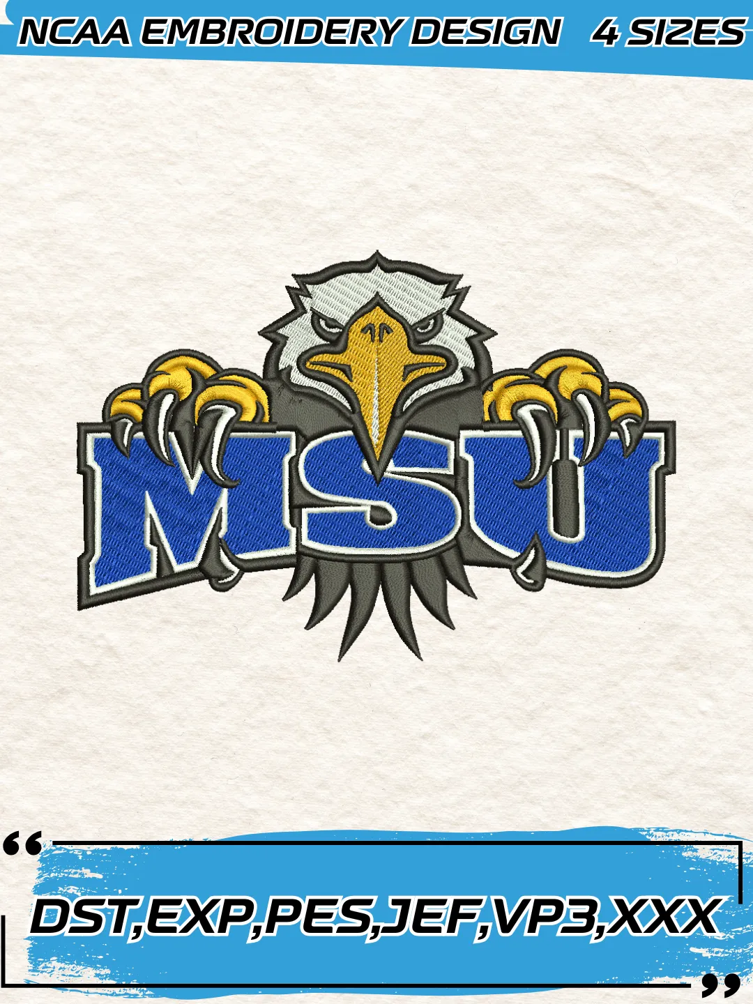 Morehead State Eagles Logo Embroidery Design,NCAA Logo Embroidery ...