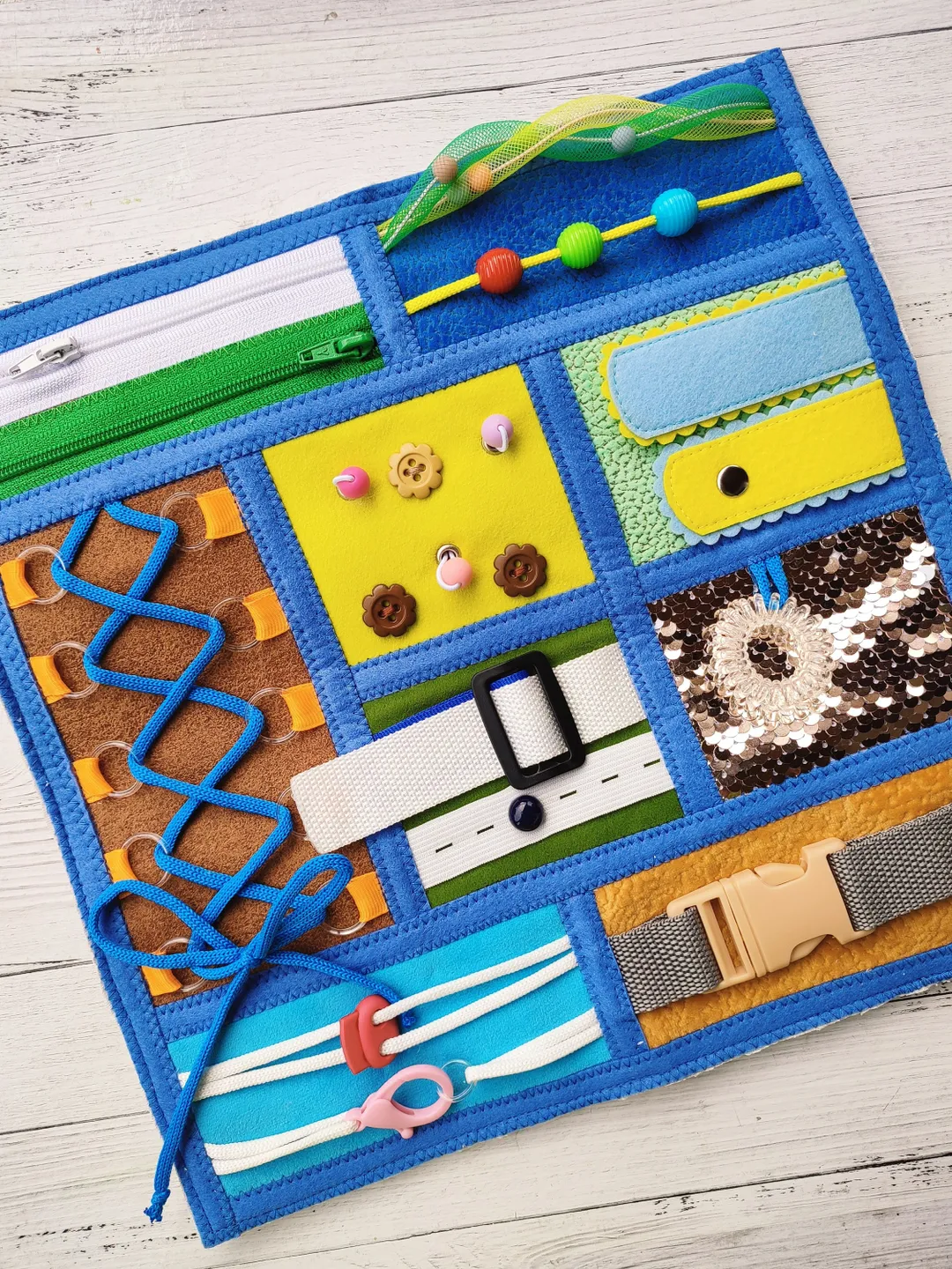 Fidget blanket mat dementia activities, Fidget quilt, Baby sensory ...