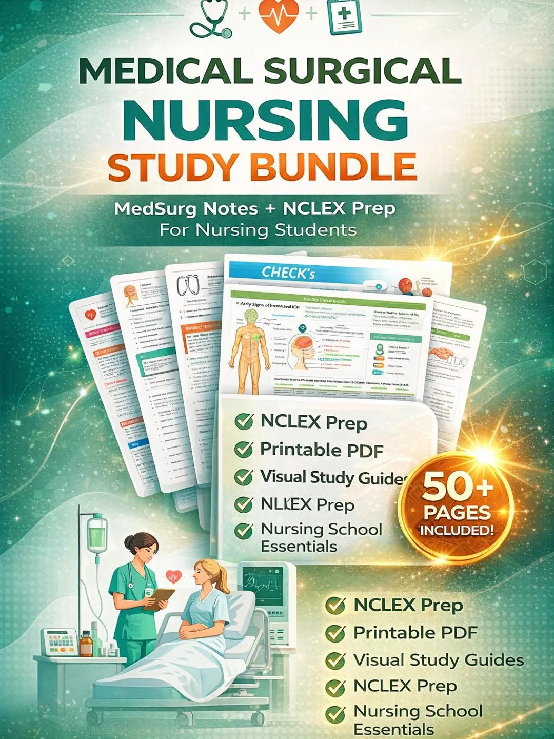 76 Nursing School Cheat Sheets | Nursing Student Study Guide | NCLEX RN ...