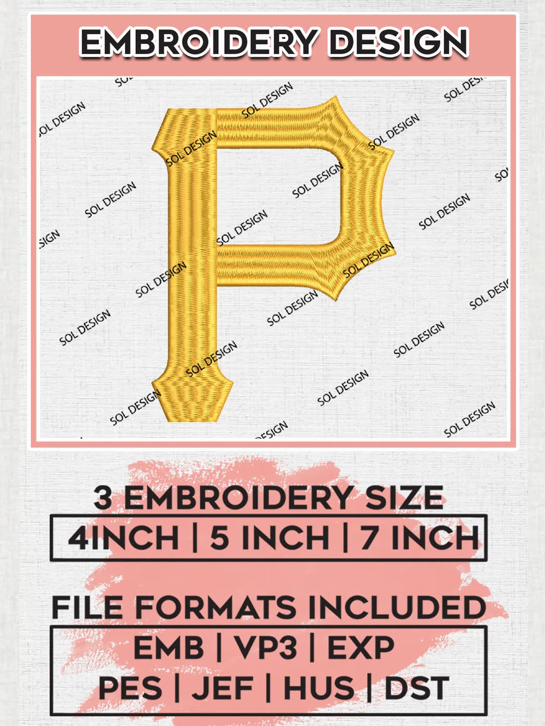 MLB Pittsburgh Pirates Team Wordmark Logo Embroidery Design, MLB ...