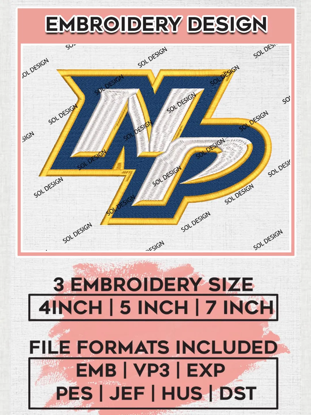 NHL Nashville Predators Embroidery Files, NHL Nashville Predators ...