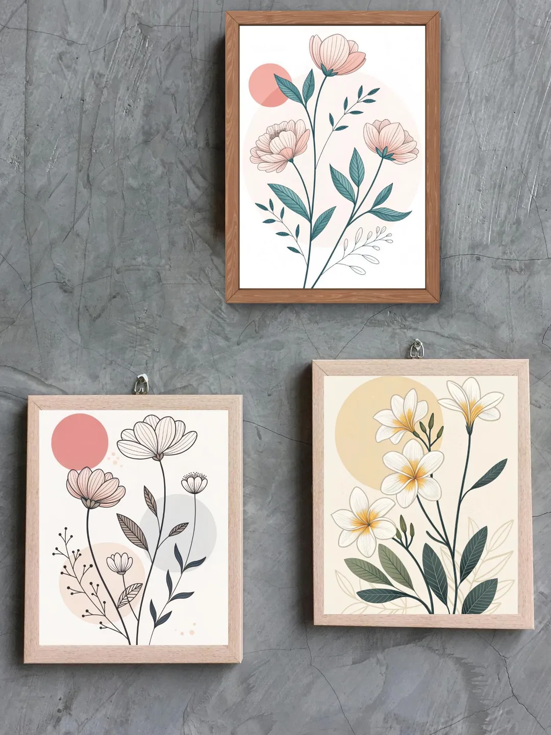 Set of 3 Digital Art Print Vintage Renaissance paintings of roses ...
