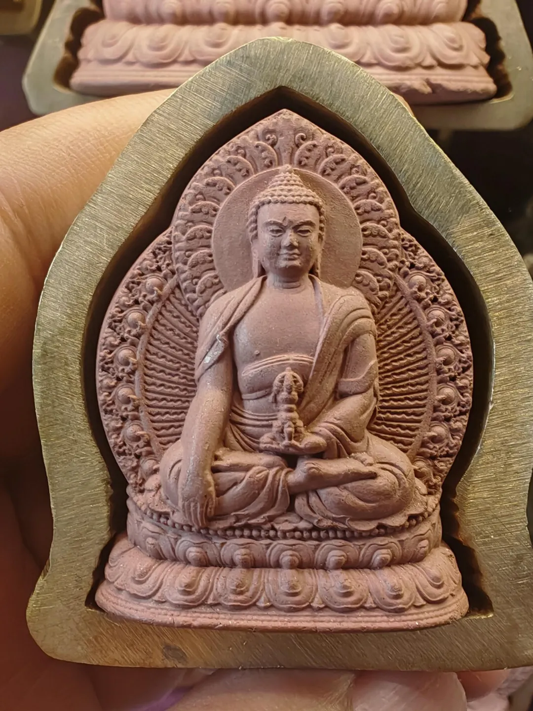 Akshobhya Tsa Tsa Mold - 4.5cm Height: Tibetan Buddha Statue Maker for ...