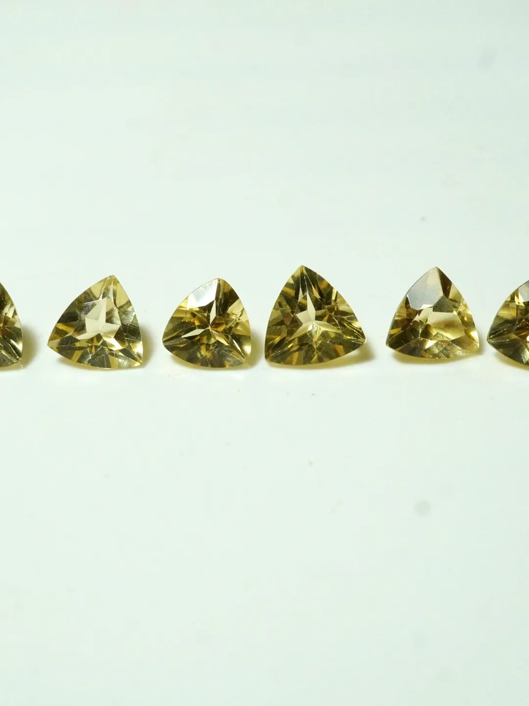 Natural Yellow Labradorite Gemstone Faceted Trillion Shape Loose ...