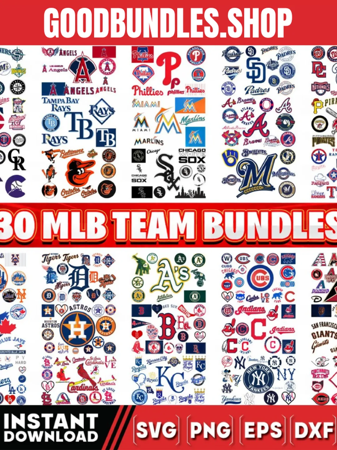 All 30 MLB Team Big Bundles Svg, All MLB SVG, MLB Team Svg, MLB Svg ...