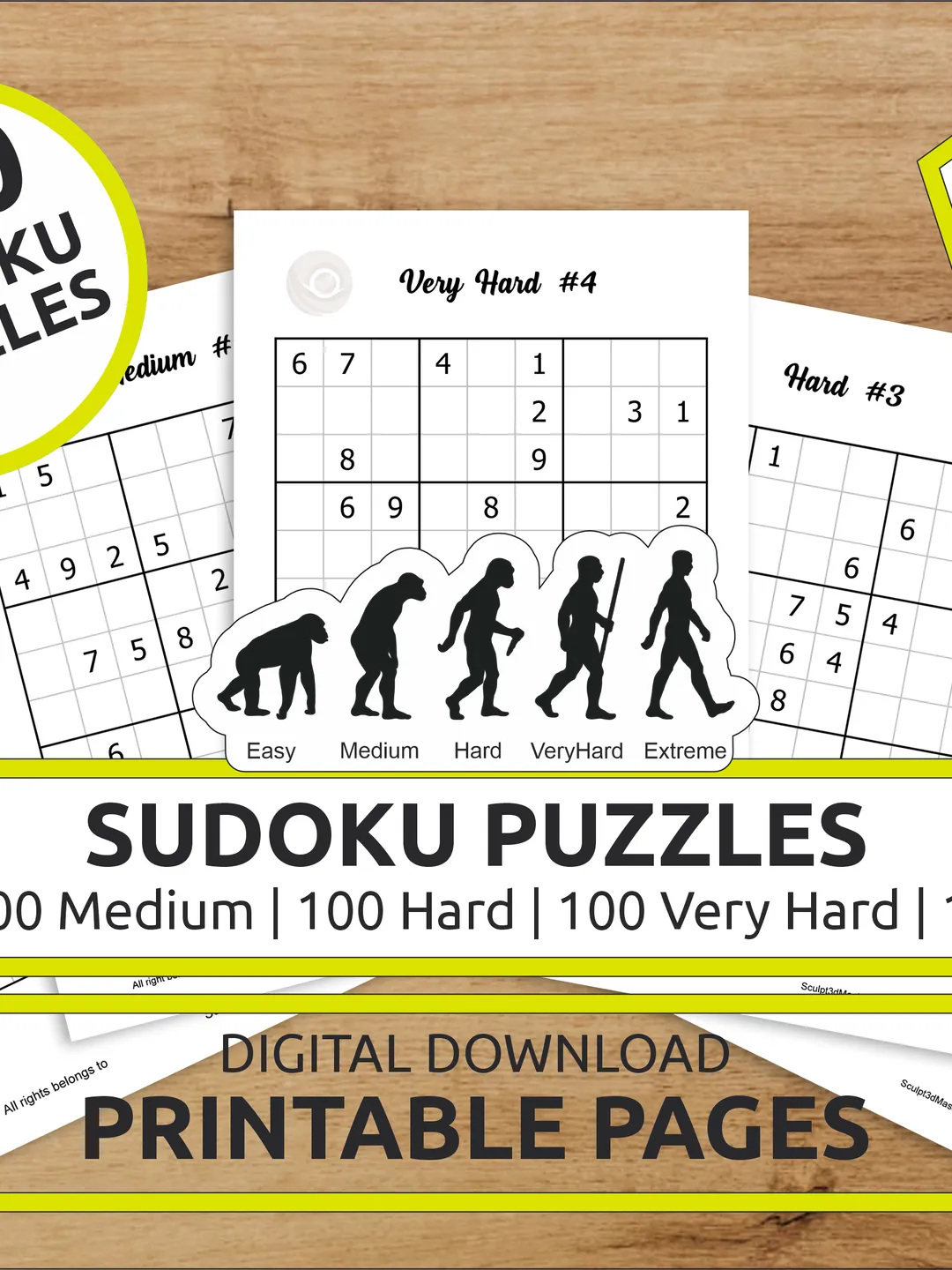 Sudoku Puzzles - Volume 7 | 100 Easy 100 Medium 100 Hard 100 Very Hard ...