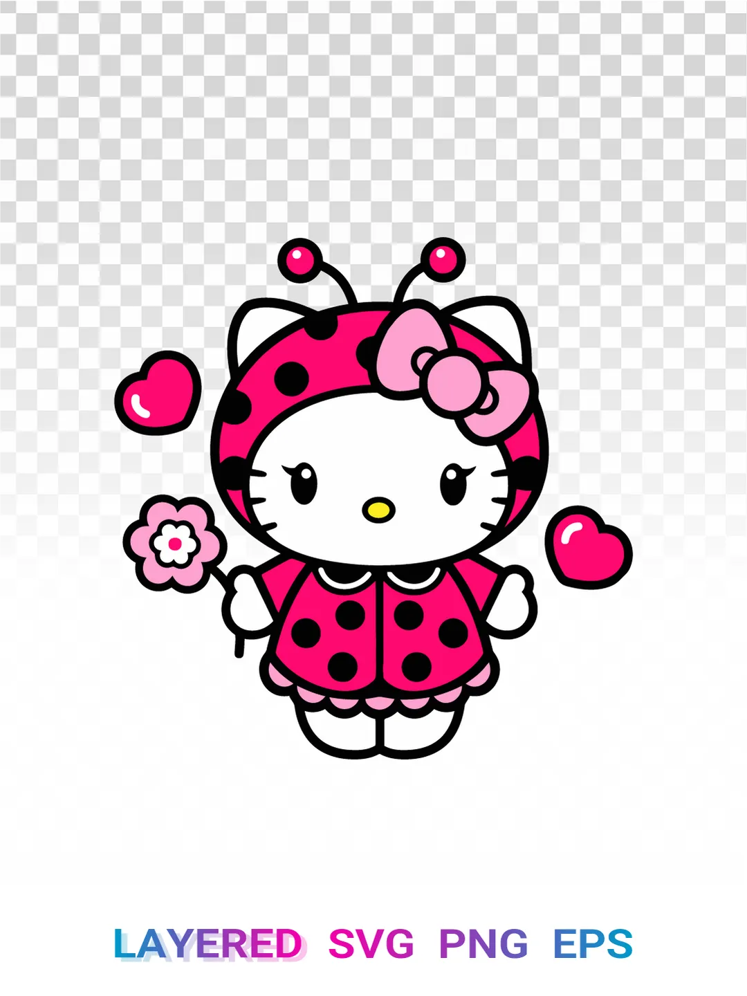 Adorable Hello Kitty Polaroid SVG for the Ultimate Soft Girl Valentine