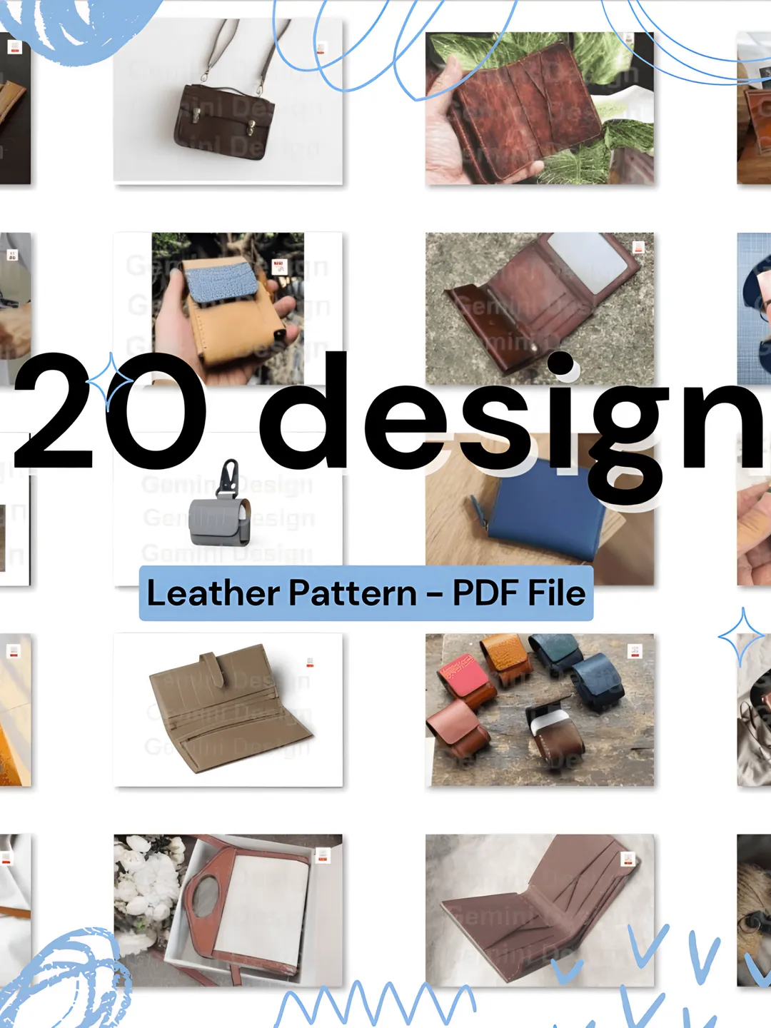 Leather pattern - Cricket lighter pouch - trinket / Two variations ...