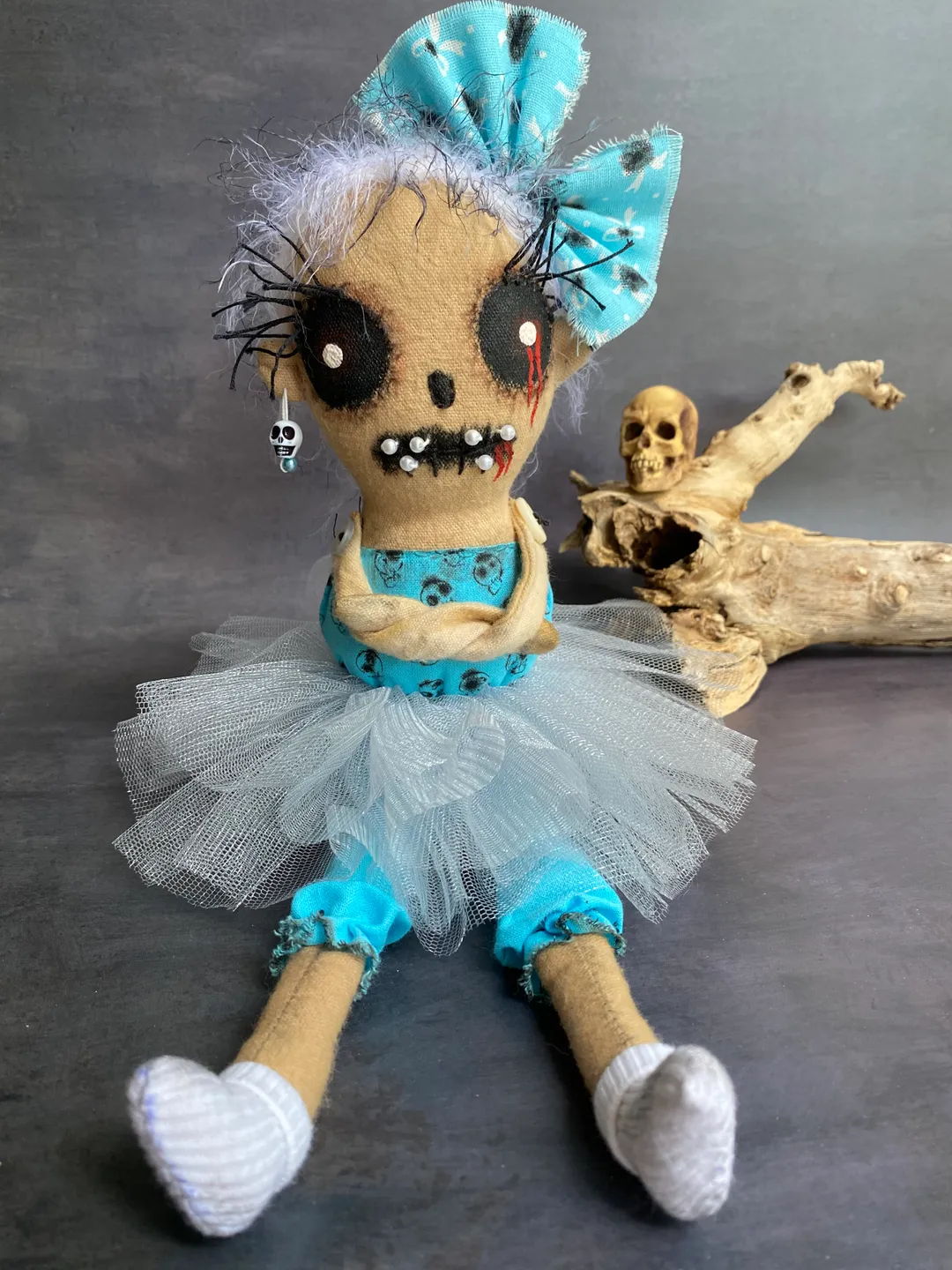 Halloween doll . Creepy rag doll for Halloween home decor . Cloth doll ...