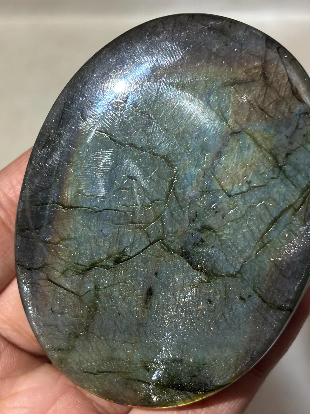 Spectrolite Cab Rare Finish Labradorite Gemstone with Vibrant Play of ...