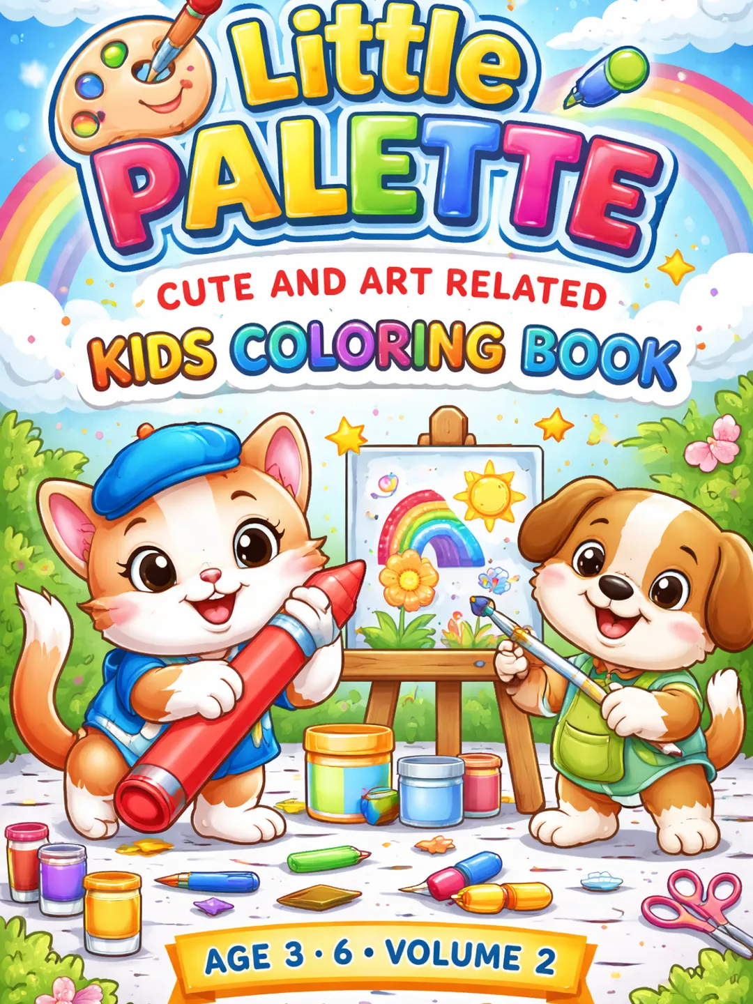 Cartoon Characters Coloring Book for Kids: Fun, Cute & Easy Designs