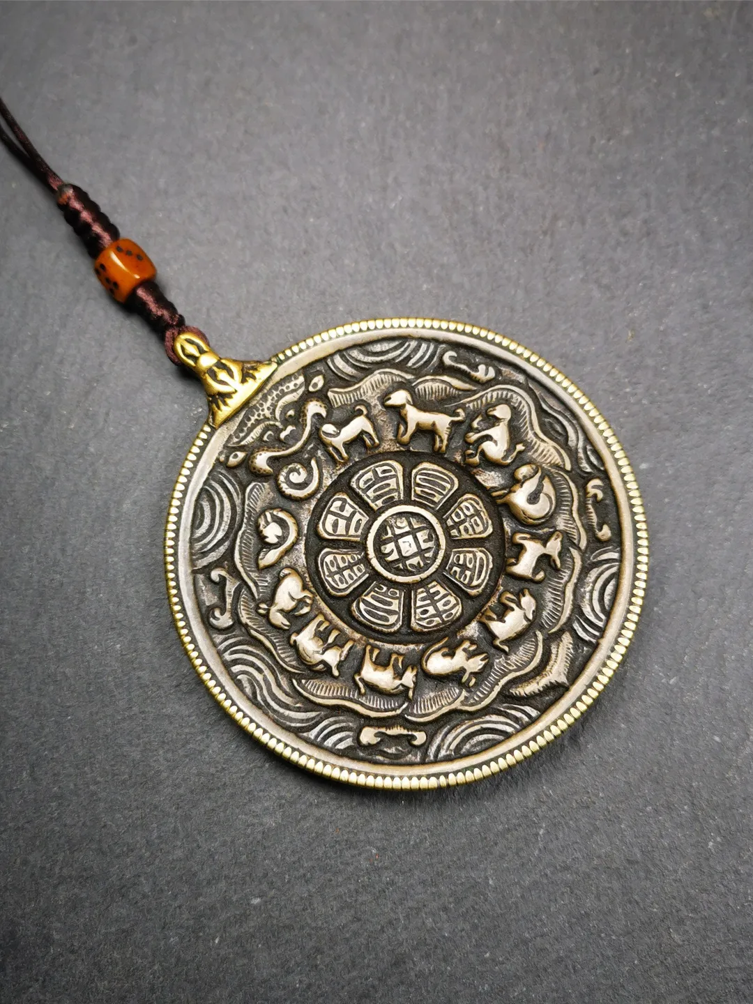 Gandhanra Handmade Tibetan Buddhist Amulet,Melong Mirror, SIPAHO(srid ...