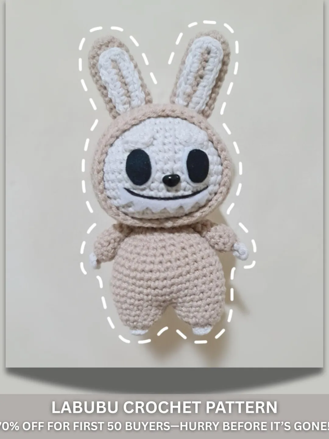 Labubu Crochet Clothes Pattern – Amigurumi Doll Outfit PDF – Cute Plush Costume Set –Labubu ...