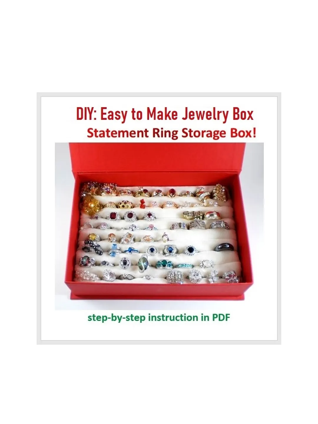 Tutorial Statement Ring Storage Box, Easy to Make Jewelry Box, Make a ...