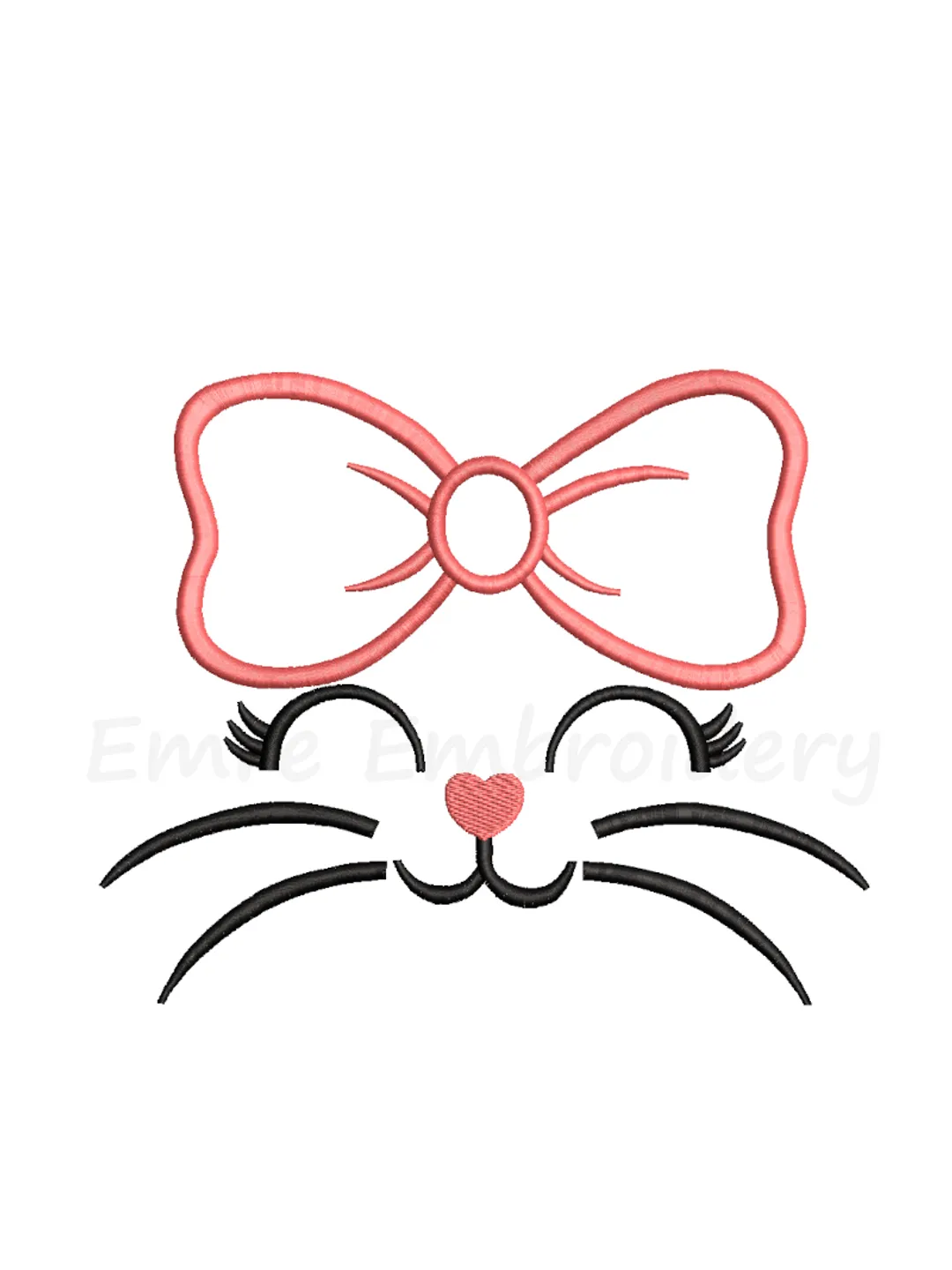 Reading girl digital machine embroidery design in 3 sizes