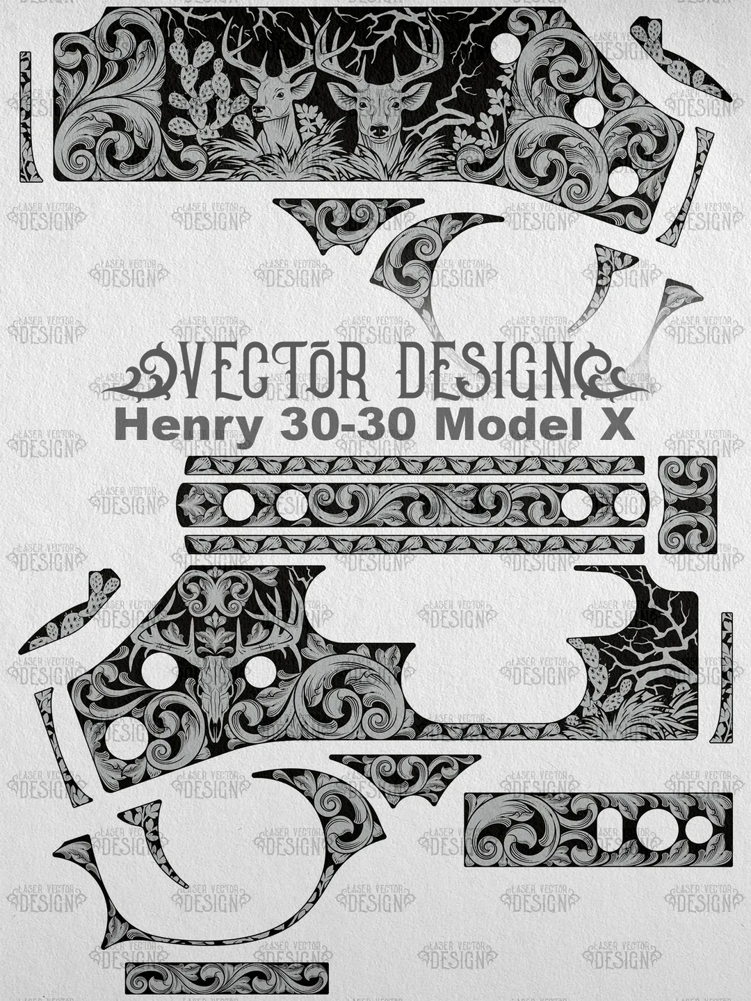 VECTOR DESIGN Henry 30-30 Model X Scrollwork