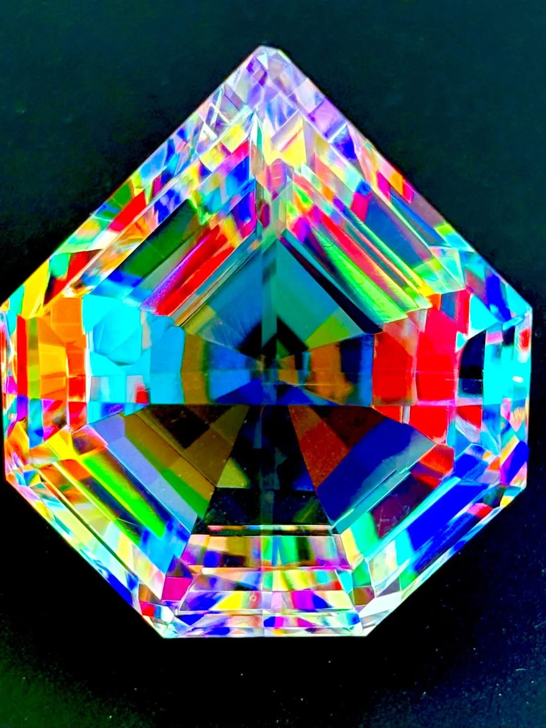 Mystic Topaz Round Football Cut Loose Gemstone | Rainbow Fire Topaz for ...
