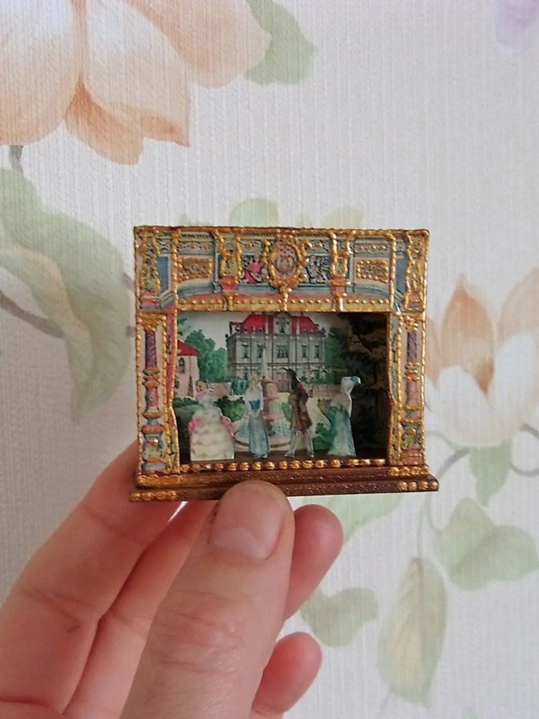 Theater for puppets. Dollhouse miniature.1:12 scale.